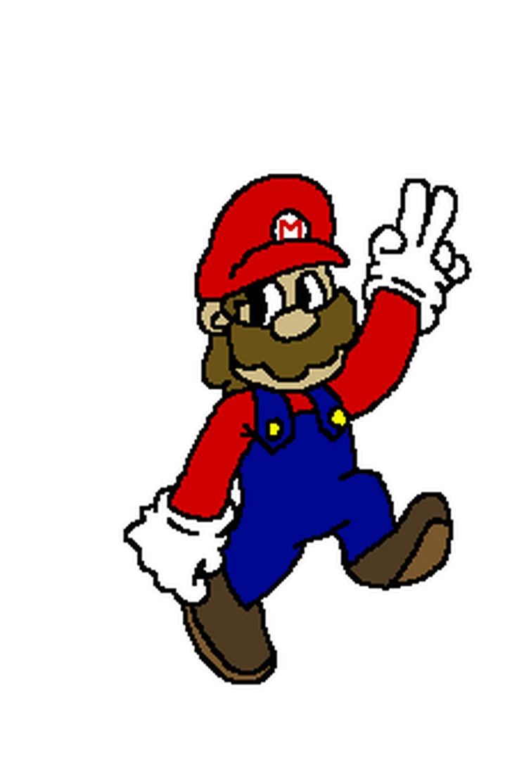Pixelated Mario art I made | Fandom