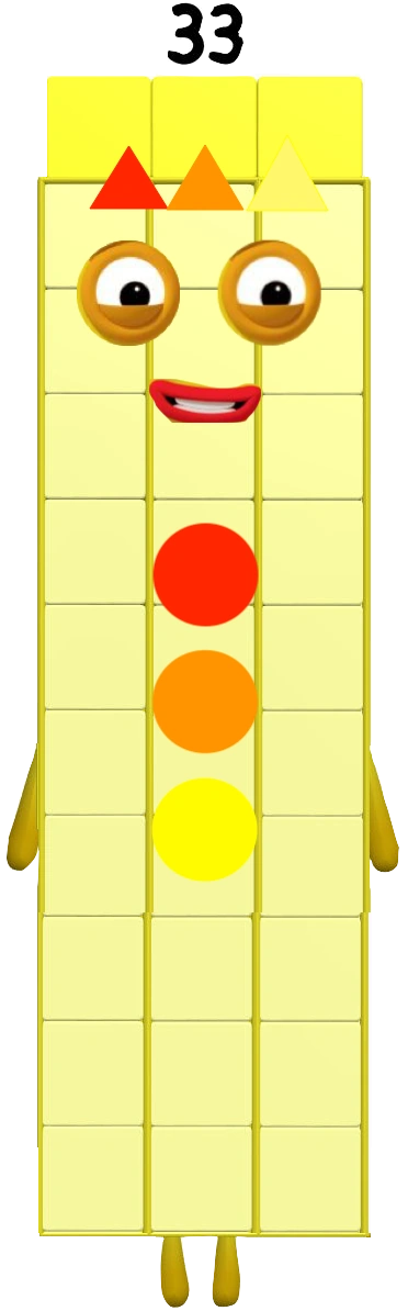I made a fanmade Numberblocks 33. | Fandom