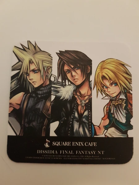 Square Enix Cafe Final Fantasy Dissidia NT Coasters Cloud / Squall ...