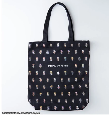Final Fantasy 30th Anniversary Black Tote Bag | Final Fantasy ...