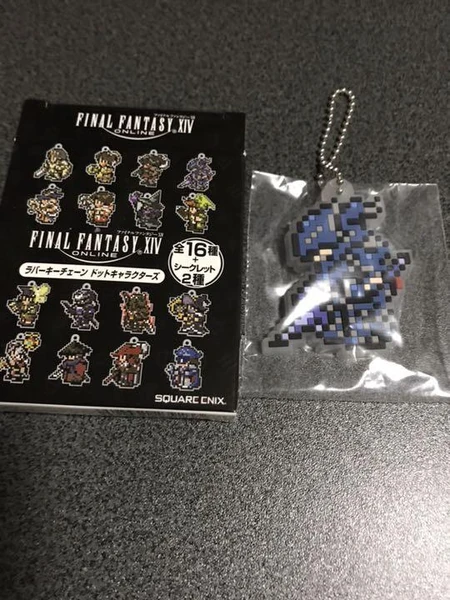 Final Fantasy XIV Rubber Keychain Dot Characters Dragoon | Final ...