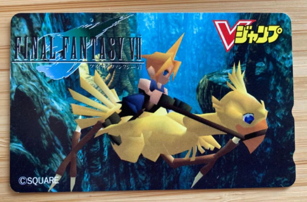 Final Fantasy VII V-Jump Phone Card Cloud & Chocobo | Final Fantasy ...