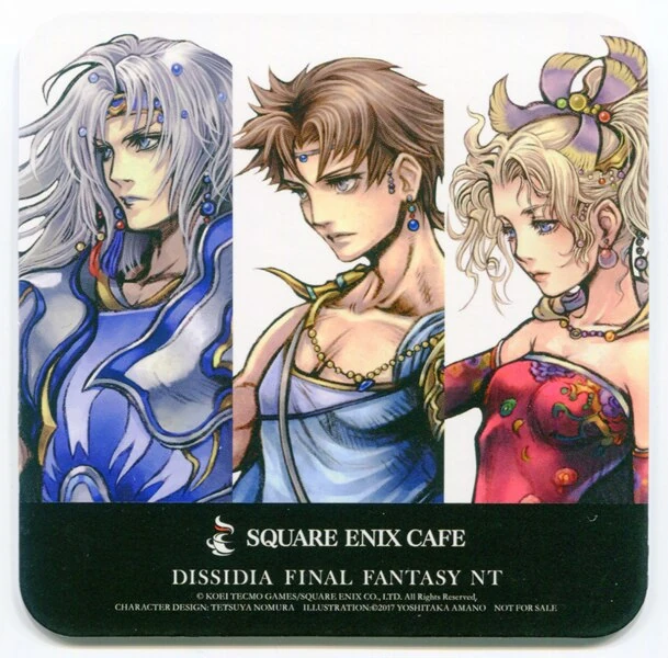 Square Enix Cafe Final Fantasy Dissidia NT Coasters Cecil / Bartz ...