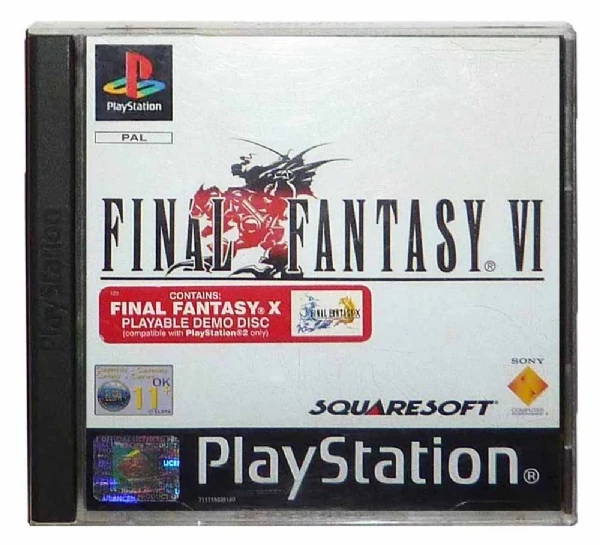 Playstation Final Fantasy VI PAL | Final Fantasy Merchandise Wiki | Fandom