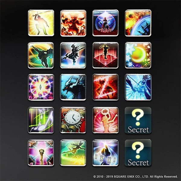 Square Enix Cafe Final Fantasy XIV Battle Action Pin Collection | Final ...