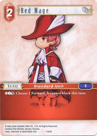 1-003 Red Mage | Final Fantasy TCG Wiki | Fandom