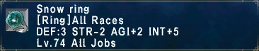 Snow Ring | FFXIclopedia | Fandom
