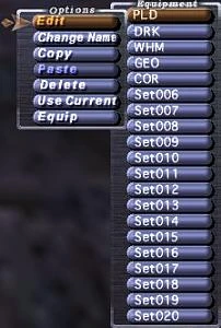 Equipment Set Macros | FFXIclopedia | Fandom