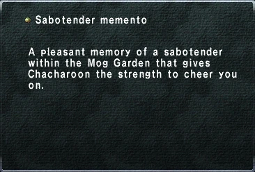 Sabotender memento | FFXIclopedia | Fandom