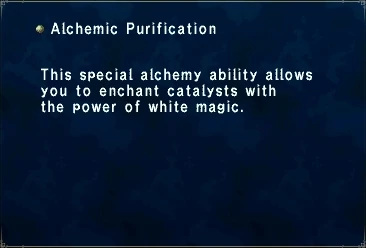 Alchemic Purification | FFXIclopedia | Fandom