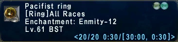 Pacifist Ring | FFXIclopedia | Fandom
