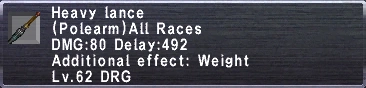 Heavy Lance | FFXIclopedia | Fandom