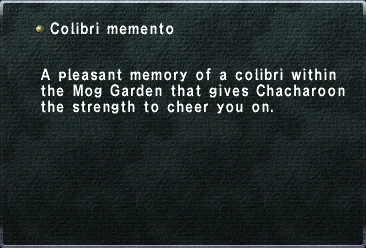 Colibri memento | FFXIclopedia | Fandom