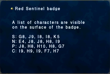 Red Sentinel Badge | FFXIclopedia | Fandom