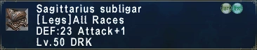 Sagittarius Subligar | FFXIclopedia | Fandom
