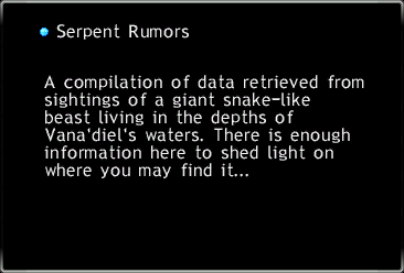 Serpent Rumors | FFXIclopedia | Fandom