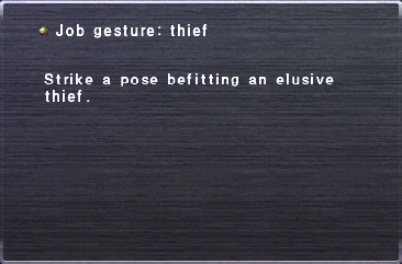 Job gesture: thief | FFXIclopedia | Fandom
