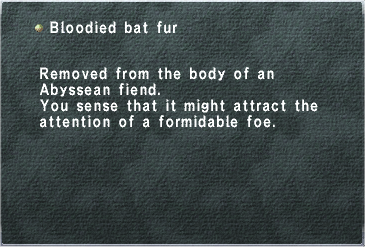 Bloodied bat fur | FFXIclopedia | Fandom