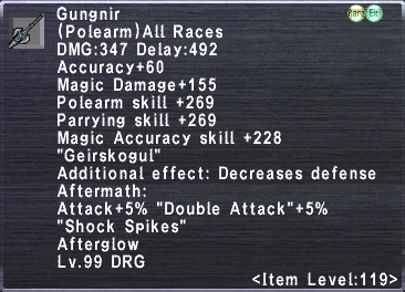 Gungnir (119-3) | FFXIclopedia | Fandom