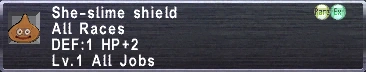 She-Slime Shield | FFXIclopedia | Fandom