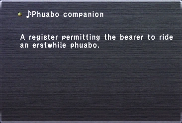 ♪Phuabo companion | FFXIclopedia | Fandom