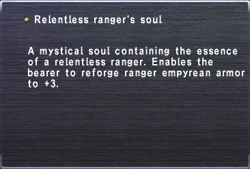 Relentless ranger's soul | FFXIclopedia | Fandom