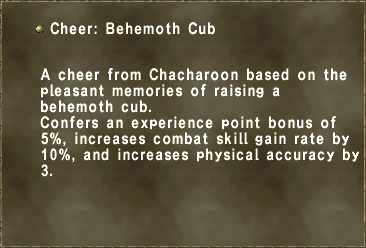 Cheer: Behemoth Cub | FFXIclopedia | Fandom
