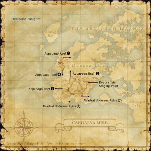 Caedarva Mire/Maps | FFXIclopedia | Fandom