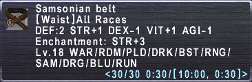 Samsonian Belt | FFXIclopedia | Fandom