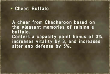Cheer: Buffalo | FFXIclopedia | Fandom