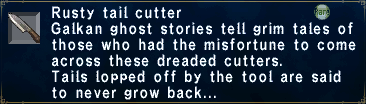 Rusty Tail Cutter | FFXIclopedia | Fandom