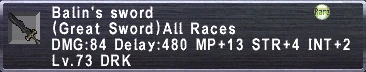 Balin's Sword | FFXIclopedia | Fandom