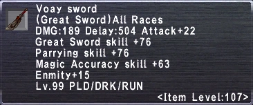Voay Sword | FFXIclopedia | Fandom