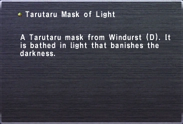 Tarutaru Mask of Light | FFXIclopedia | Fandom