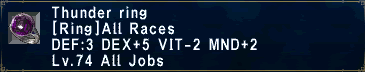 Thunder Ring | FFXIclopedia | Fandom