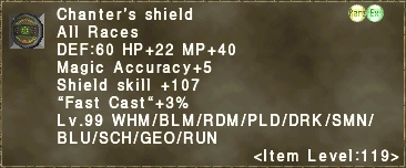 Chanter's Shield | FFXIclopedia | Fandom