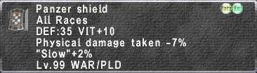 Panzer Shield | FFXIclopedia | Fandom