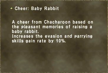 Cheer: Baby Rabbit | FFXIclopedia | Fandom
