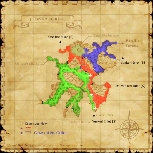 Jugner Forest (S) Navigation Guide by NoOneLeft | FFXIclopedia | Fandom