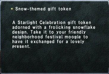 Snow-Themed Gift Token | FFXIclopedia | Fandom