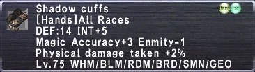 Shadow Cuffs | FFXIclopedia | Fandom