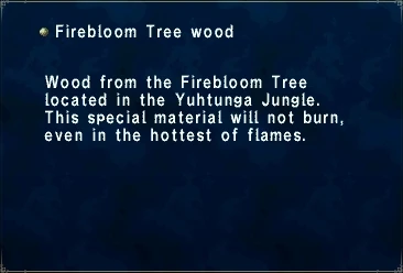 Firebloom Tree Wood | FFXIclopedia | Fandom
