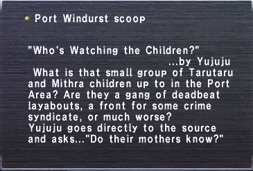 Port Windurst Scoop | FFXIclopedia | Fandom