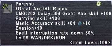 Parashu | FFXIclopedia | Fandom