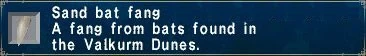 Sand Bat Fang | FFXIclopedia | Fandom