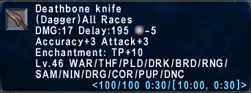 Deathbone Knife | FFXIclopedia | Fandom