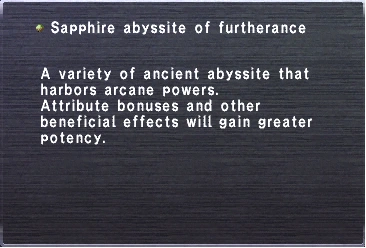Sapphire Abyssite of Furtherance | FFXIclopedia | Fandom
