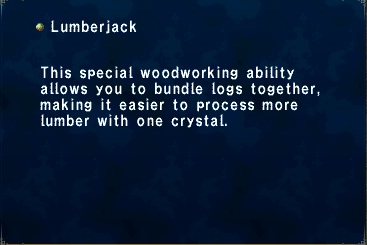 Lumberjack (Key Item) | FFXIclopedia | Fandom