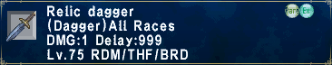Relic Dagger | FFXIclopedia | Fandom