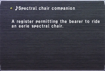 ♪Spectral Chair companion | FFXIclopedia | Fandom